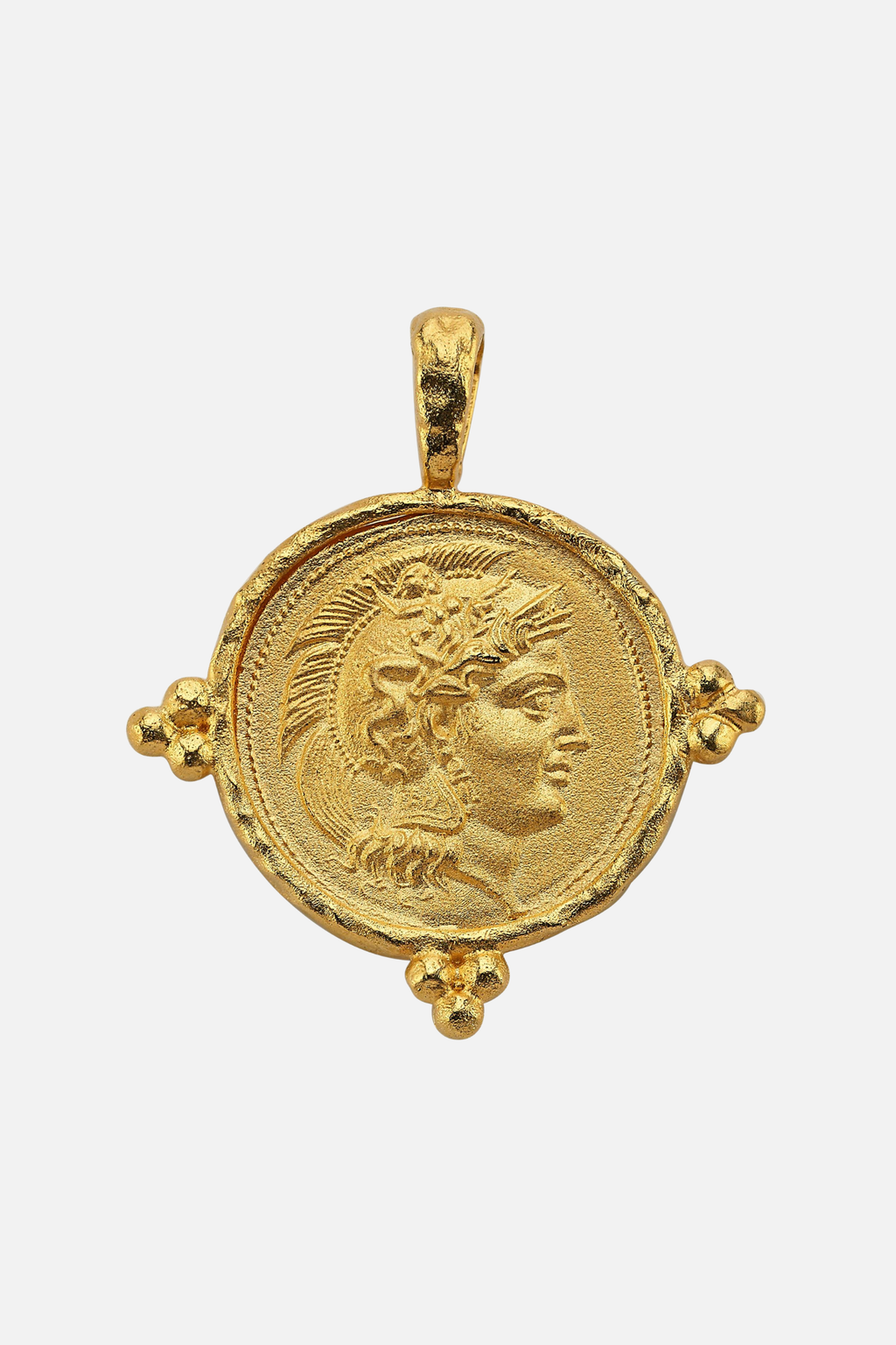 Gold Hercules Coin Pendant | Mediterranean Sustainable Jewellery by ASSUWA