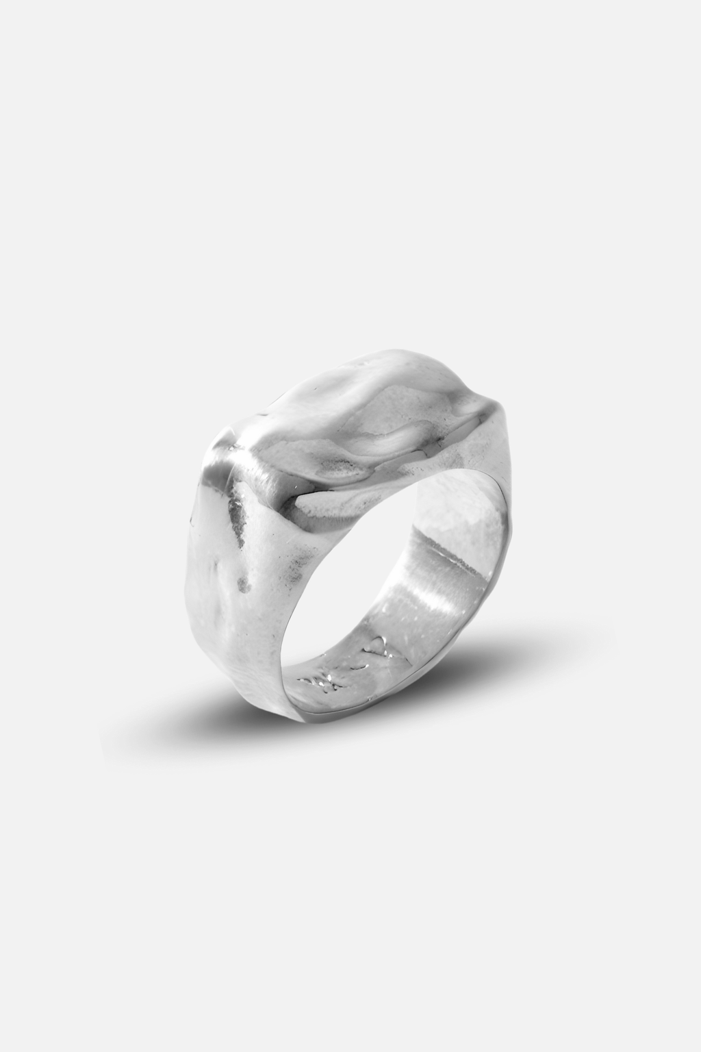 Silver Echo Chunky Ring | Mediterranean Sustainable Jewellery by ASSUWA