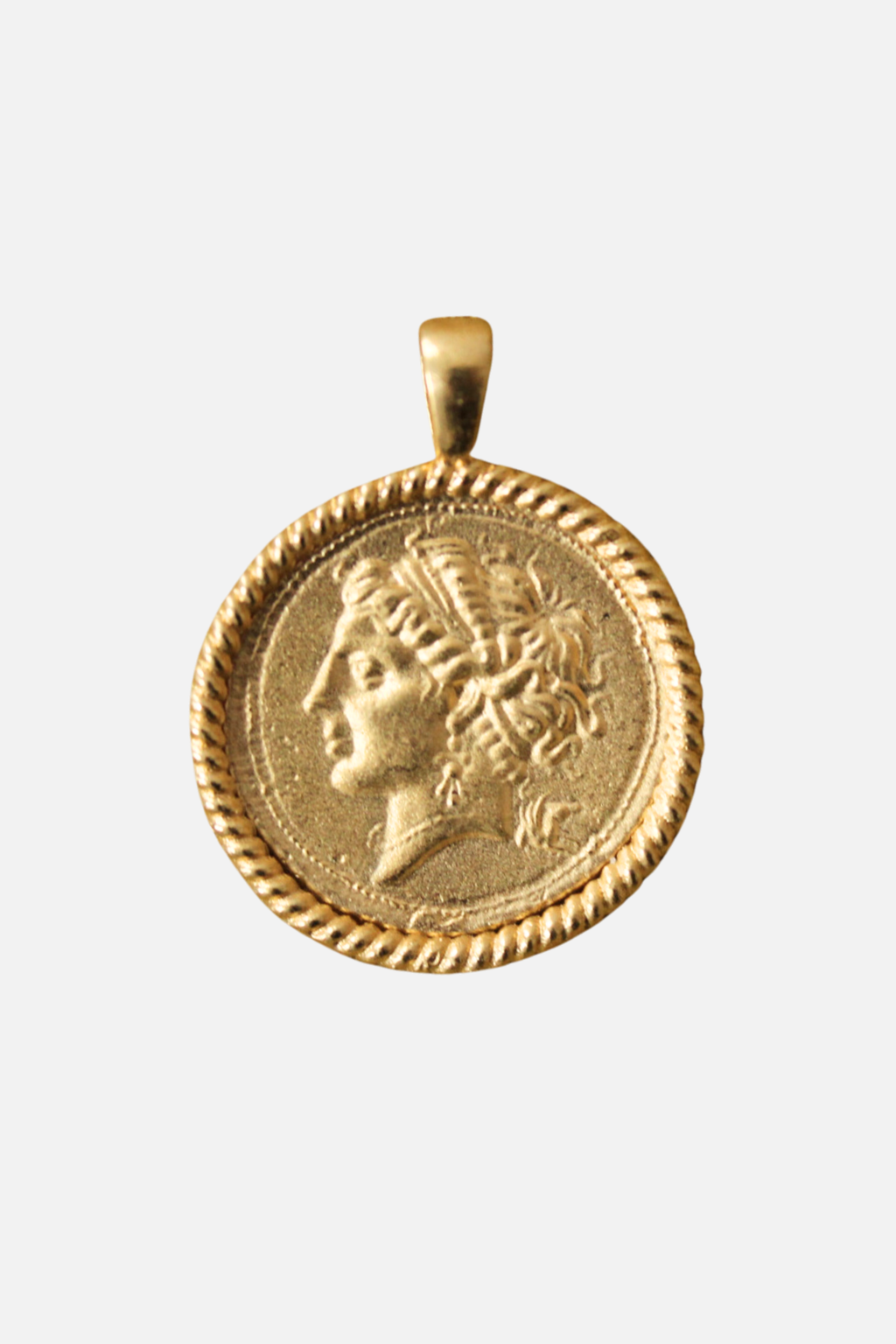 Gold Parthenope Coin Pendant | Mediterranean Sustainable Jewellery by ...