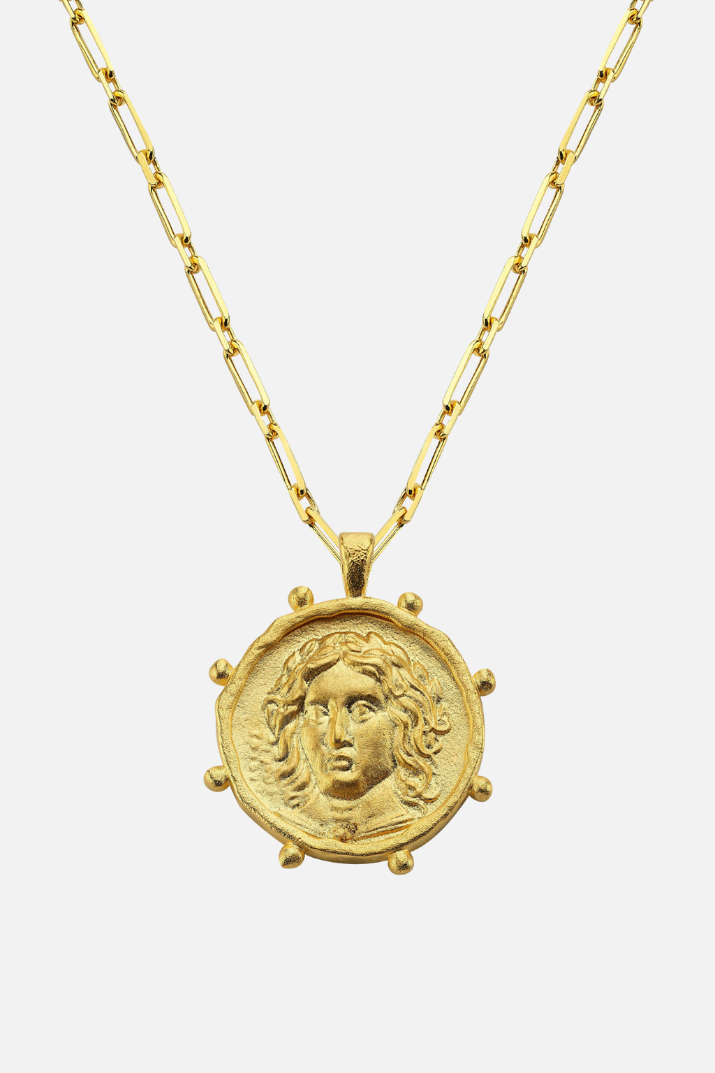 Gold Apollo Cable Necklace | Mediterranean Sustainable Jewellery by ASSUWA