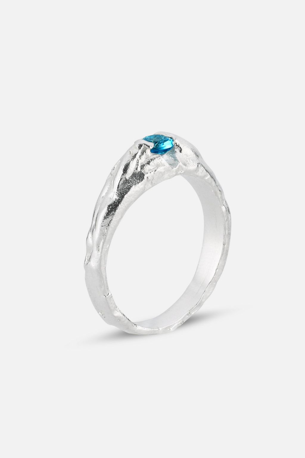 Silver Amphitrite Blue Topaz Ring | Mediterranean Sustainable Jewellery ...