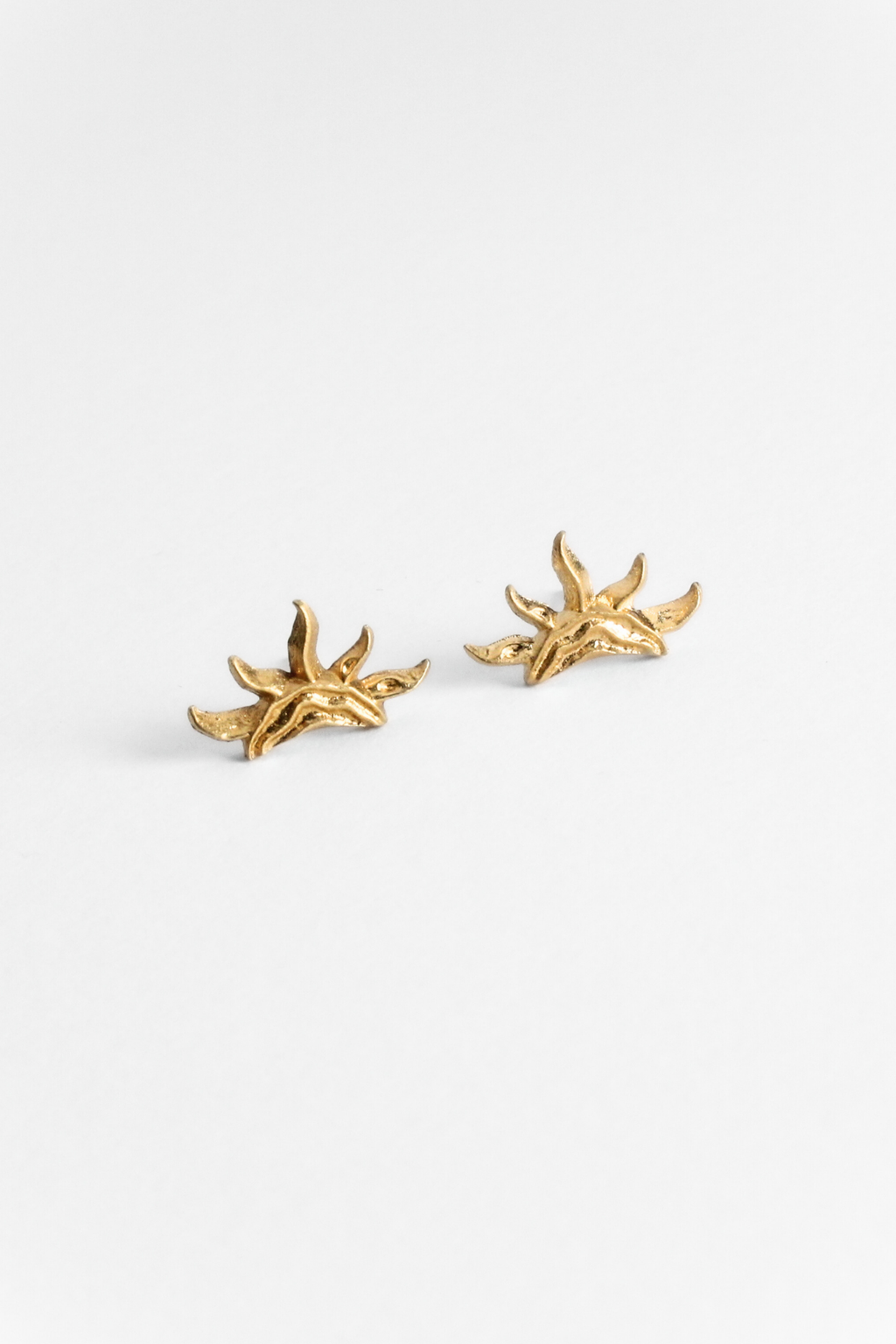 Gold Anatolia Stud Earrings | Mediterranean Sustainable Jewellery by ASSUWA